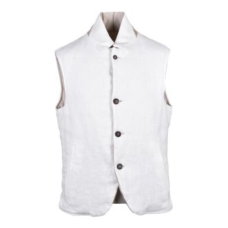 Eleventy Homme, Vestes, Blanc, Taille: XL Smanicato Centogrammi