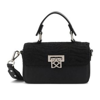 Kazar Schwarze Zebra-Muster Borsten Handtasche - - Bags - Damen - Schwarzk - ONE SIZE