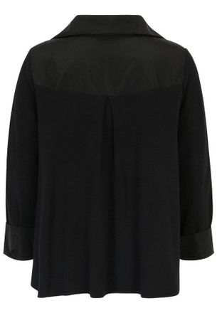Doris Streich Sweatjacke mit Taft-Kragen