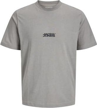 Jack & Jones Jack & Jones Jcosago Slub Tee SS Crew Neck, Flanelle Grise, XXL