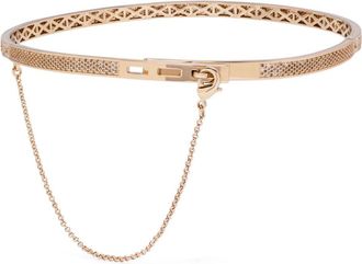 Eddie Borgo pav&eacute; safety chain necklace - Gold