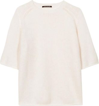 Luisa Cerano Femme, Pulls, Beige, Taille: 40 FR Pull en m&eacute;lange de cachemire