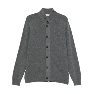 Gran Sasso High-Neck Buttoned Cardigan - - Knitwear - Herren - Grau - L