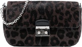 Dior Hobo Bags - Leopard Print Pony Hair Miss Dior Chain Flap - Gr. unisize - in Braun - f&uuml;r Damen