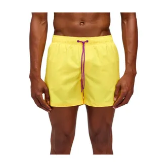 Sundek Regenbogen Rei&szlig;verschluss Versiegelt Gelber Badeanzug - - Swimwear - Herren - Gelb - S