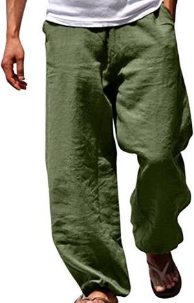 Generic Short de plage d&eacute;t&eacute; pour homme - Pantalon ample et d&eacute;contract&eacute; - Pantalon de plage tendance - Pantalon large pour homme - Pantalon de vacances respira