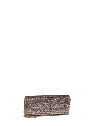 Jimmy Choo London Womens Clutch Sweetie Ballet Pink Viscose Handbags Hand Bags