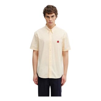 Kenzo Boke Flower Seersucker Hemd - - Shirts - Herren - Beige - XL