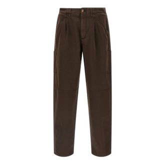 Brunello Cucinelli Homme, Pantalons, Brun, Taille: 3XL Pantalon Ergonomique