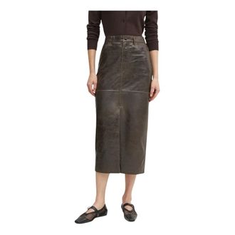 Day Birger Et Mikkelsen Niki Lederrock - - Skirts - Damen - Braun - S
