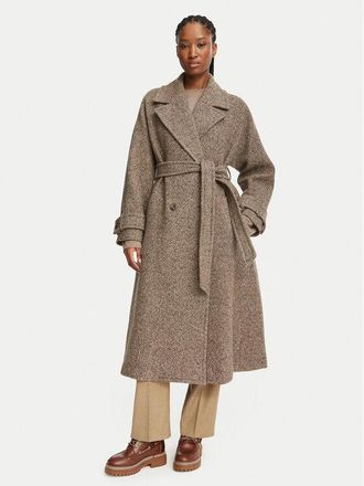 Max Mara Wollmantel Tema 2625016042 Braun Regular Fit