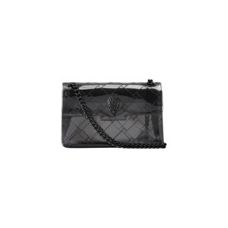 Kurt Geiger Femme, Sacs, Noir, Taille: ONE Size Mini Sac Bandouli&egrave;re en Vinyle