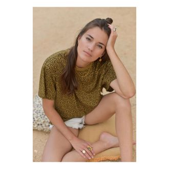 Marlot Paris T-shirt Jil Mini L&eacute;opard Coton Bio - Collection Femme Marlot Paris