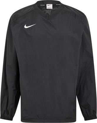 Nike Drill-Top f&uuml;r Herren, V-Ausschnitt (Schwarz)