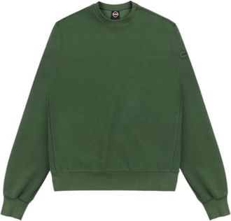 Colmar Homme, Sweatshirts et sweats &agrave; capuche, Vert, Taille: M SweaT-shirt Ras du Cou en Velours C&ocirc;tel&eacute;