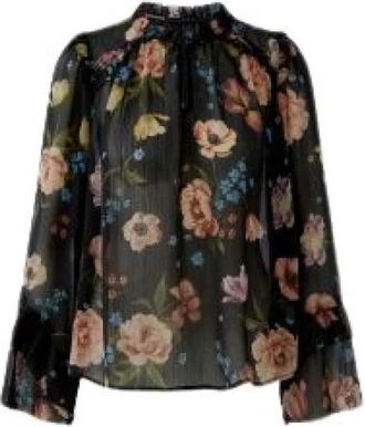 Oui Femme, Blouses et Chemises, Multicolore, Taille: 36 FR Chemisier Floral &agrave; Volants
