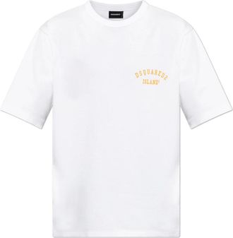 Dsquared2 Homme, Tops, Blanc, Taille: XL T-Chemises