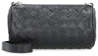 Bottega Veneta Crossbody Bags - Bottega Veneta Barrell Mini Intrecciato Leather Ba - Gr. unisize - in Schwarz - f&uuml;r Damen