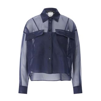 Max Mara Damen, Blusen & Hemden, Blau, XSGr&ouml;&szlig;e