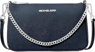 Michael Kors Jet Set Medium Saffiano Leather Crossbody Bag Navy