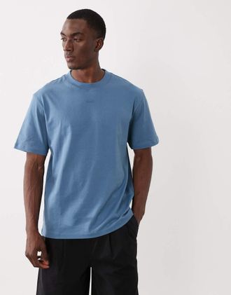 HUGO BOSS HUGO Red - Dapolino - Relaxed-Fit-T-Shirt in Blau