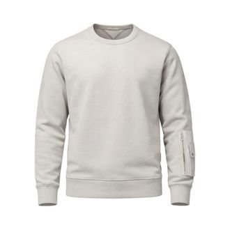 Ten c Logo Patch Rundhals-Sweatshirt - - Sweatshirts & Hoodies - Herren - Grau - M