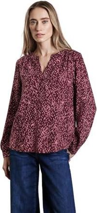 Street One A345320 Chemisier imprimé, Rouge mûre, 46 Femmes