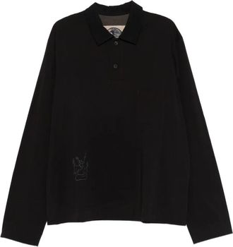 Ziggy Chen polo en coton - Noir