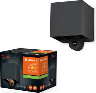 Ledvance ENDURA STYLE ADJ BEAM Außenbeleuchtung, 2,5W, 180lm, dunkelgrau, indirekte Beleuchtung, Bewegungsmelder, Tageslichtsensor, IP54 Schutzklasse, 3.000K F