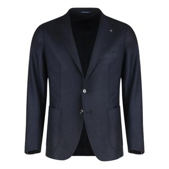 Tagliatore Einreihige Jacke mit zwei Kn&ouml;pfen - - Jackets - Herren - Blau - M
