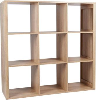 The Home Deco Factory The Home Deco Factory - Rangement modulable 9 cases Klaus Marron Home Deco Factory