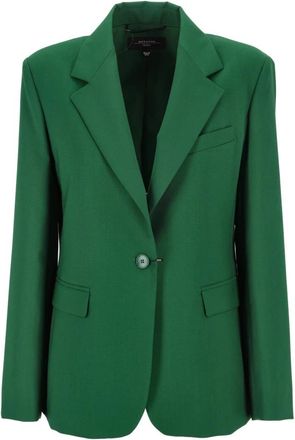 Max Mara Stylische Jacke - - Jackets - Damen - Gr&uuml;n - S