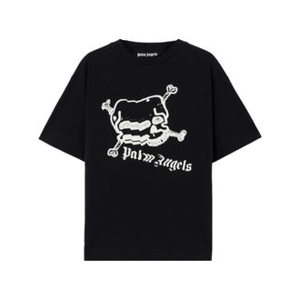 Palm Angels T-Shirt - - Tops - Herren - Schwarzk - L