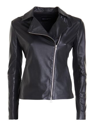 Emporio Armani Blouson En Cuir - Noir