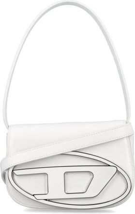 Diesel Hobo Bags - 1Dr Leather Shoulder Bag - Gr. unisize - in Wei&szlig; - f&uuml;r Damen