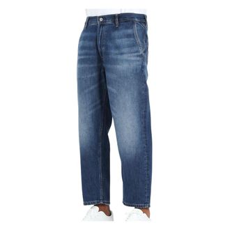 Calvin Klein Jeans Homme, Jeans, Bleu, Taille: W33 Jean droit effil&eacute; taille haute des ann&eacute;es 90