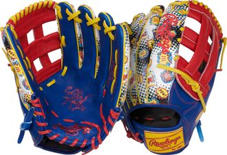 Rawlings Herren Baseballhandschuh Heart of The Hide | Limited Edition ColorSync Series | 2025 | Mehrere Stile, Royal/Scarlet/Comic | Pro H-Web, 12.75 | Outfiel