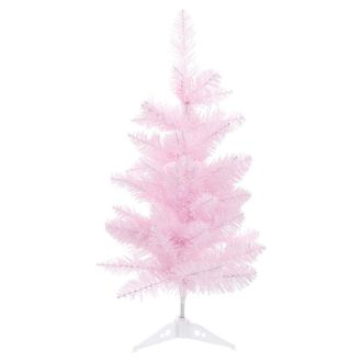 Vosarea Weihnachtsdekorationen 60Cm Rosa Kleiner Weihnachtsbaum Mini K&uuml;nstliche Weihnachtsbaum Kiefer Modell Ornament Urlaub Dekoration Baum Tisch Baum Figur 