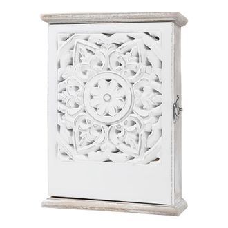 Generic Schl&uuml;sselkasten - mit 6 Haken, moderner Schrank, Schl&uuml;sselanh&auml;nger aus Holz mit Ablage, f&uuml;r Zuhause, B&uuml;ro, Flur, Wohnzimmer, Eingang, Terrasse, Wohnun