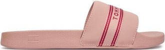 Tommy Hilfiger Pantoletten Logo Tape Webbing FW0FW09359 Rosa