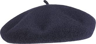 Barascon Beret avec Cachemire et Doublure béret Basque (60 cm - Bleu Fonce)