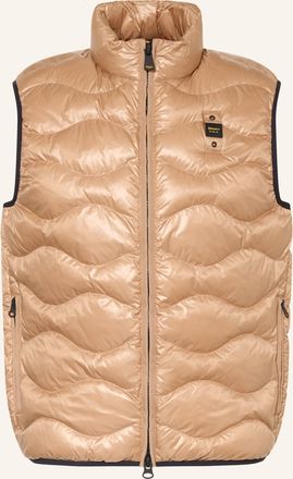 Blauer Steppweste Danny beige