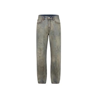 Evisu Homme, Jeans, Bleu, Taille: L EJ Bleached Distressed 5P Jeans