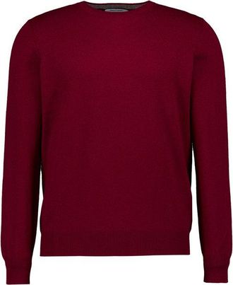 Gran Sasso Herren Pullover rot unifarben
