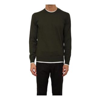 Paolo Pecora Gr&uuml;nes Rundhals-Shirt - - Knitwear - Herren - Gr&uuml;n - M