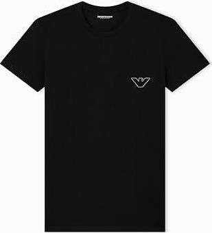 Emporio Armani Megalogo T-Shirt pour Homme, Noir, S
