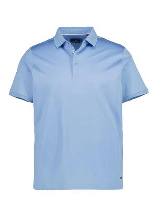 Ragman Herren Polo-Shirt blau Baumwoll-Jersey