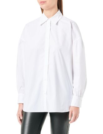 HUGO BOSS Damen Estefy Blouse, White100, 42 EU