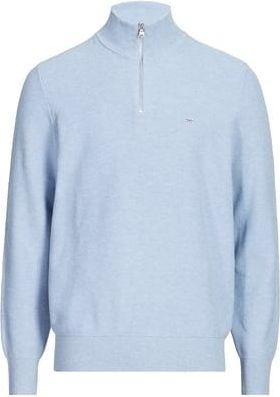 Eden Park Baumwollpullover mit Reißverschluss - Blau
