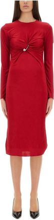 Versace Femme, Robes, Rouge, Taille: 36 FR Viscose Liquid Jersey Dress